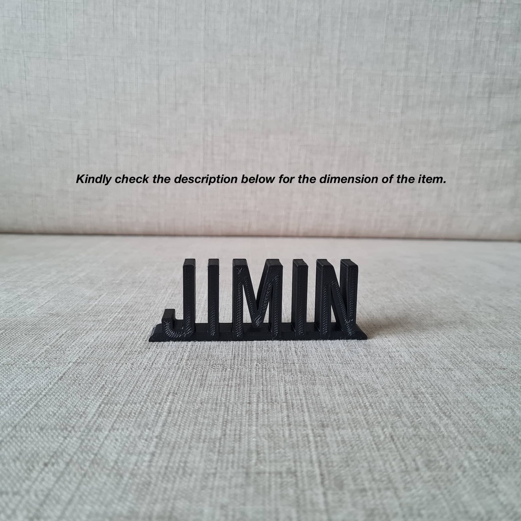 3D Printed Kpop Logo Decor (BTS Name Jimin) | Shopee Malaysia