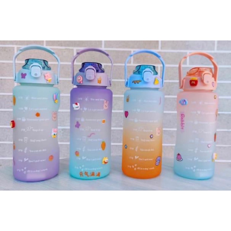 2 LITER DRINKING BOTTLE | Free STICKER (PAIR YOUR OWN STICKER) | Shopee ...
