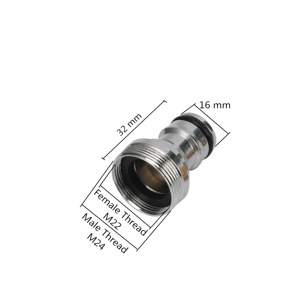 Female Thread M22 to Male Thread M24 Copper Nickel Plated/Brass Nipple ...