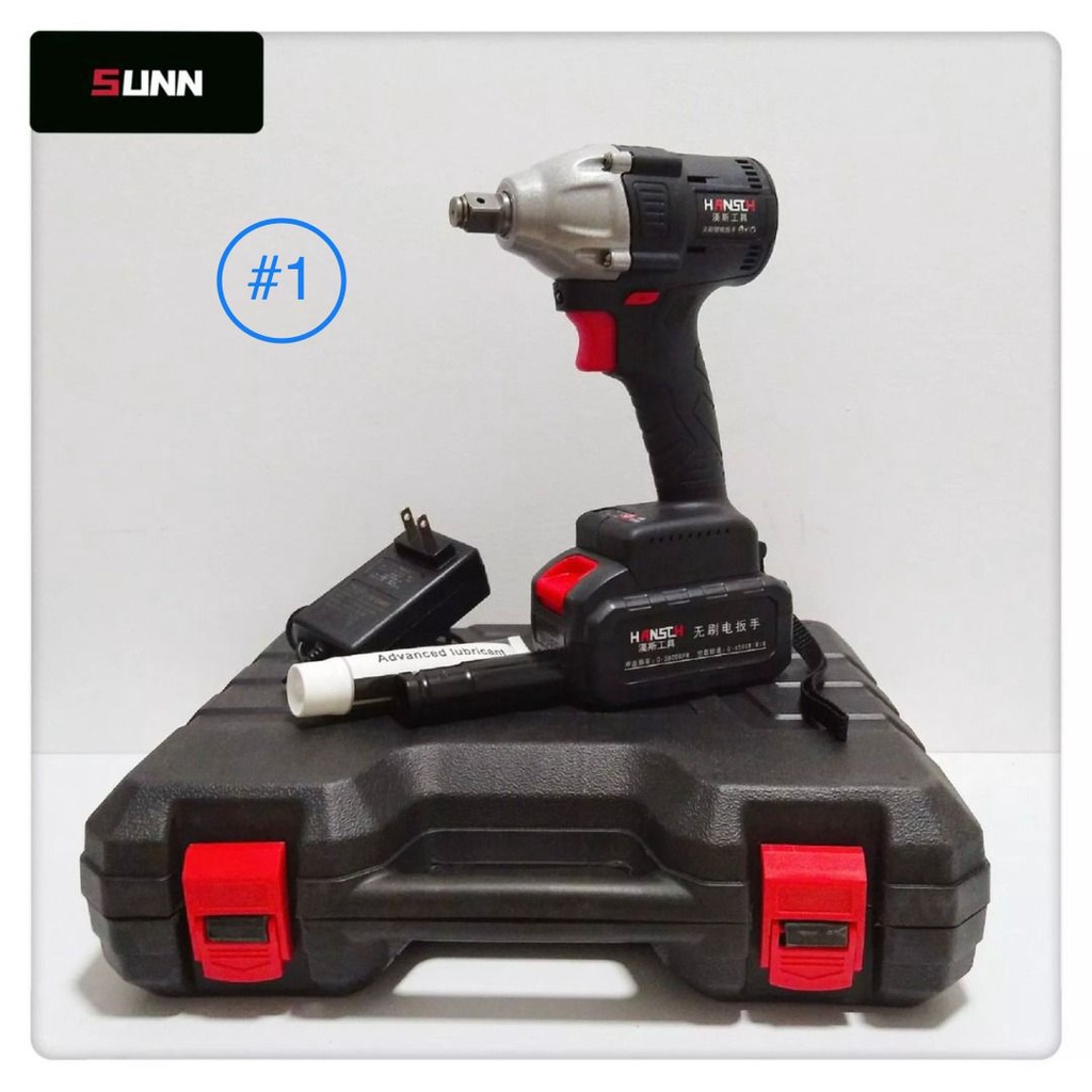 SUNN #1 21V Brushless Wrench Cordless Impact Wrench With 10-Cell ...