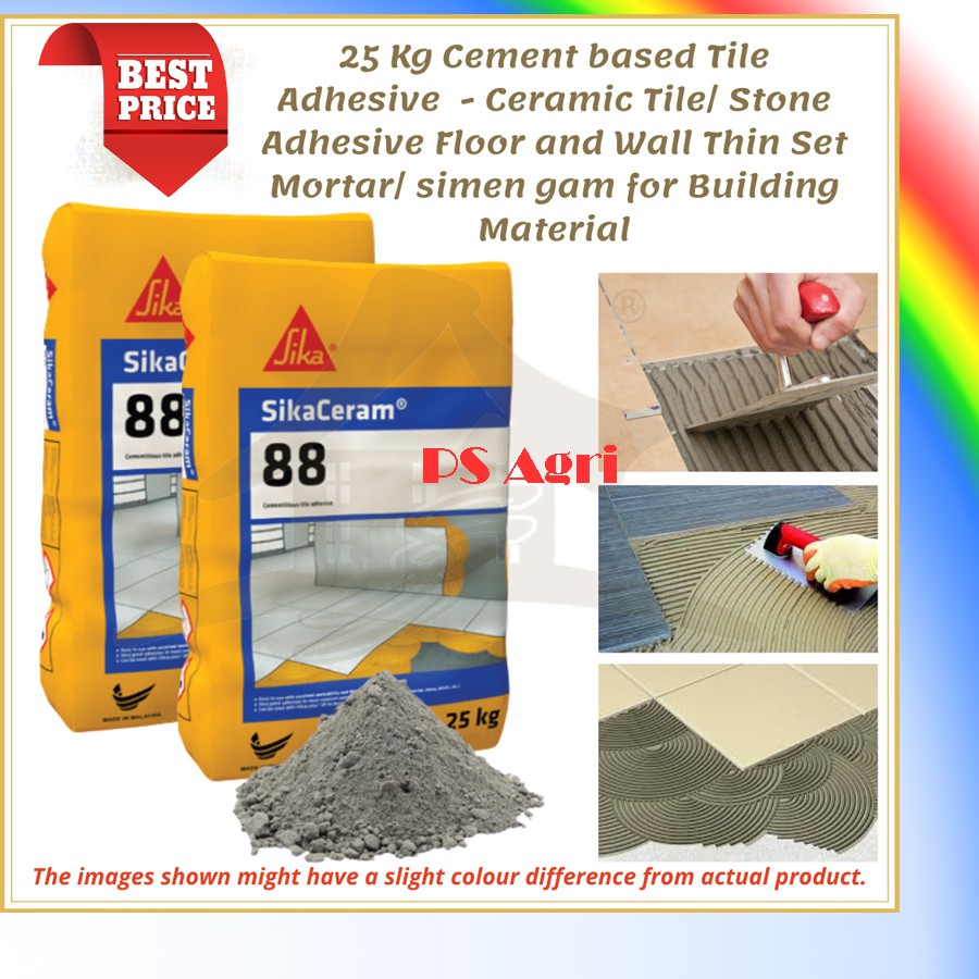 SIKA CREAM 88 Cement Gum 25kg / For Laying Tiles / Tiles Adhesive ...