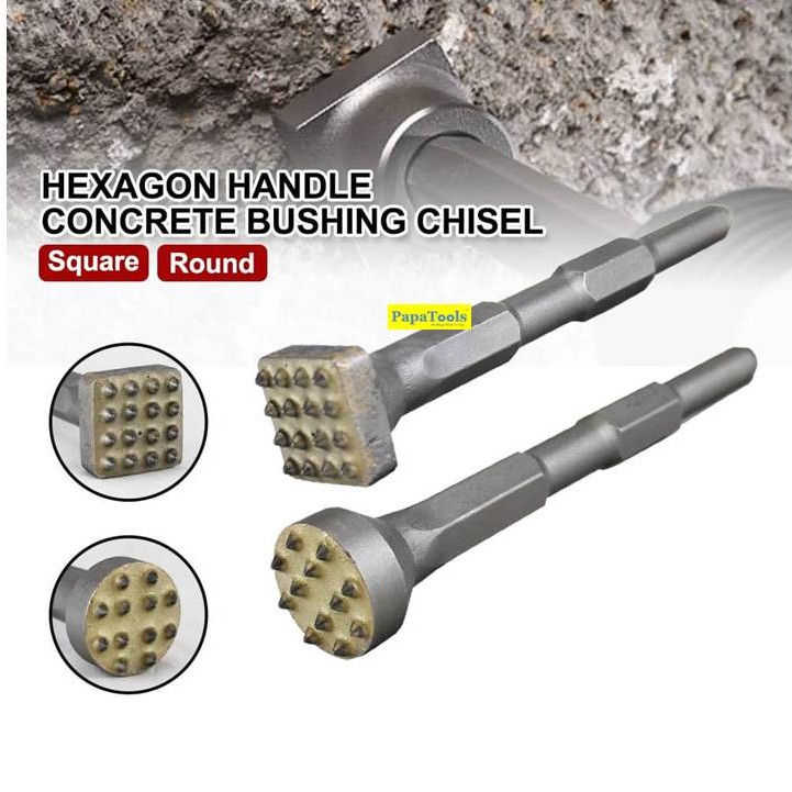 Hexagon Handle Concrete Bushing Chisel Square / Round Electric Hammer ...