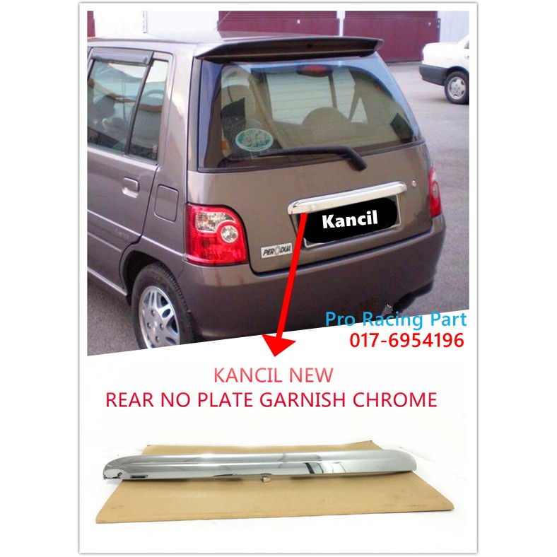Perodua Kancil 02 Rear Bonnet Chrome Garnish Kancil Belalang kancil ...
