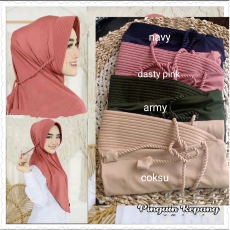 Hijab with threaded straps | Shopee Malaysia