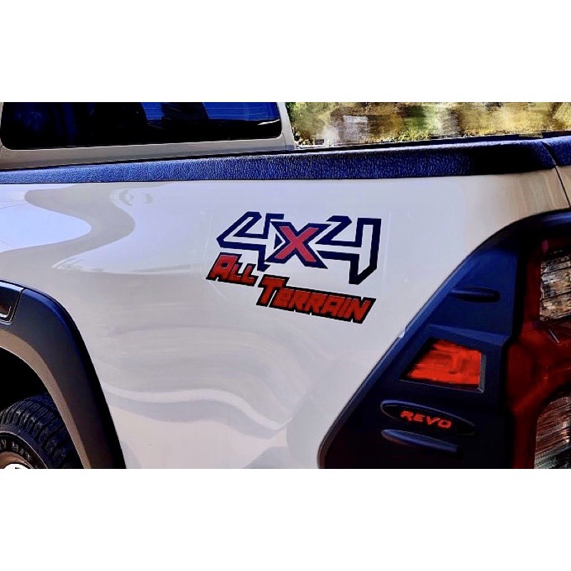 (Ready Stock ) S654# 1pair 2pcs 4x4 ALL TERRAIN Side Trunk Vinyl Decals ...