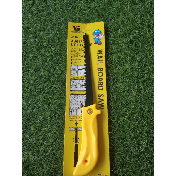 Wall board saw 2 in 1 Auger and Utility tool/Gergaji siling 11inci kayu ...