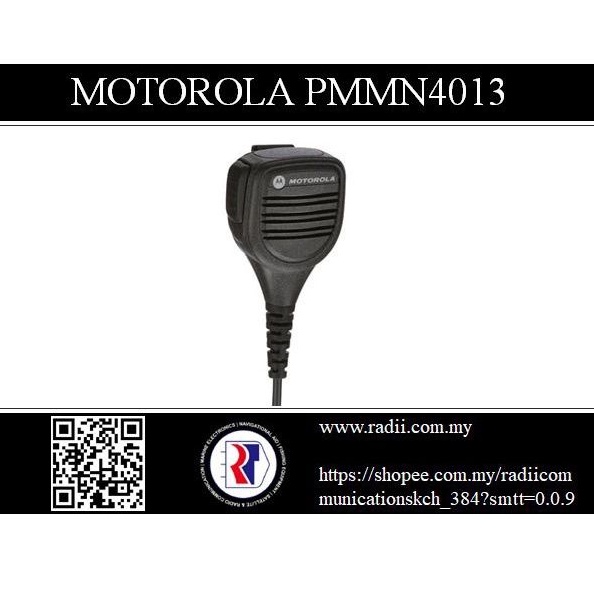 MOTOROLA PMMN4013 Remote Speaker Mic | Shopee Malaysia