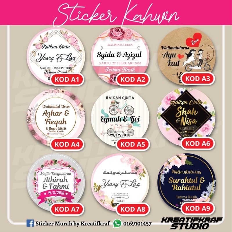 STICKER KAHWIN DOORGIFT ! | Shopee Malaysia