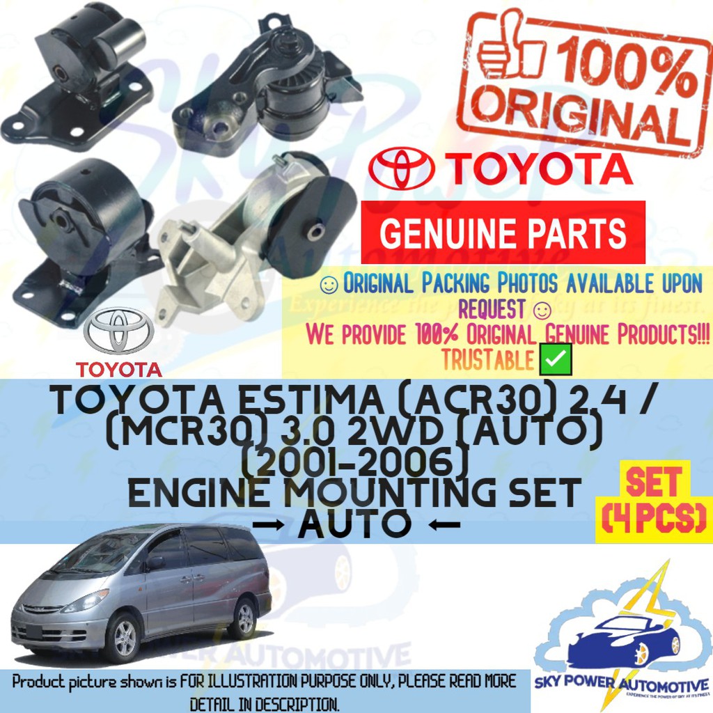 TOYOTA ESTIMA (ACR30) 2.4 / (MCR30) 3.0 2WD (AUTO) (2001-2006) 100% ...