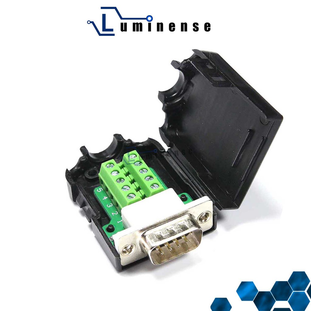 [Luminense] DB9 Connector to Terminal Block Solderless DB9 Serial ...