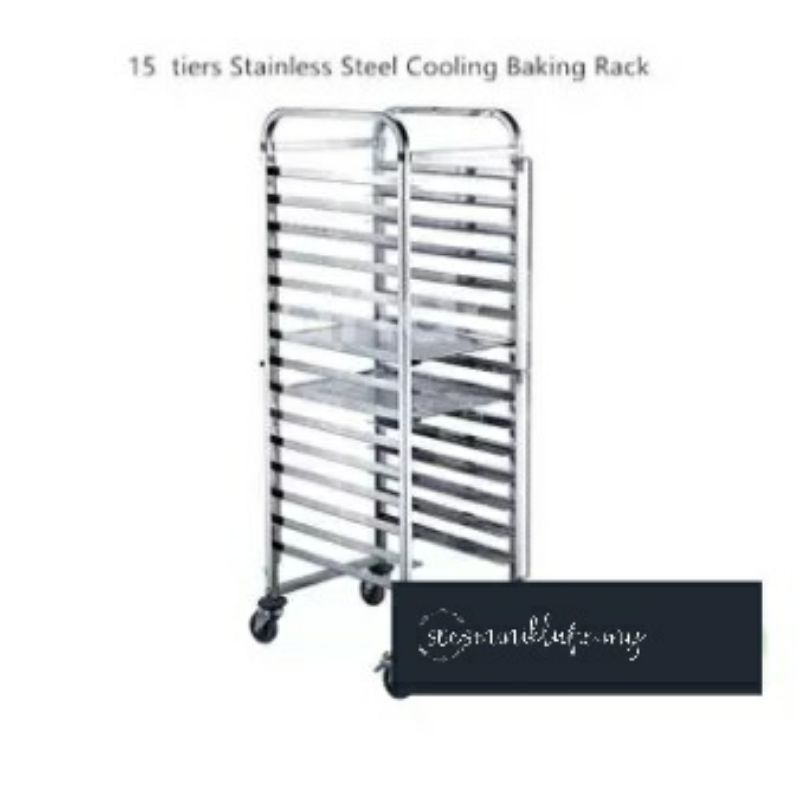Stainlees steel cooling baking rack 15 tiers for bakery industry ...