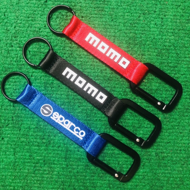 Key chain with hook and ring kunci colourful (sparco, momo) | Shopee ...