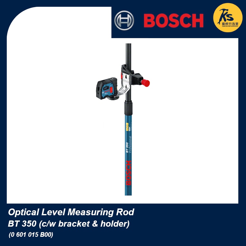 BOSCH Optical Level Measuring Rod BT 350 Professional (c/w bracket ...