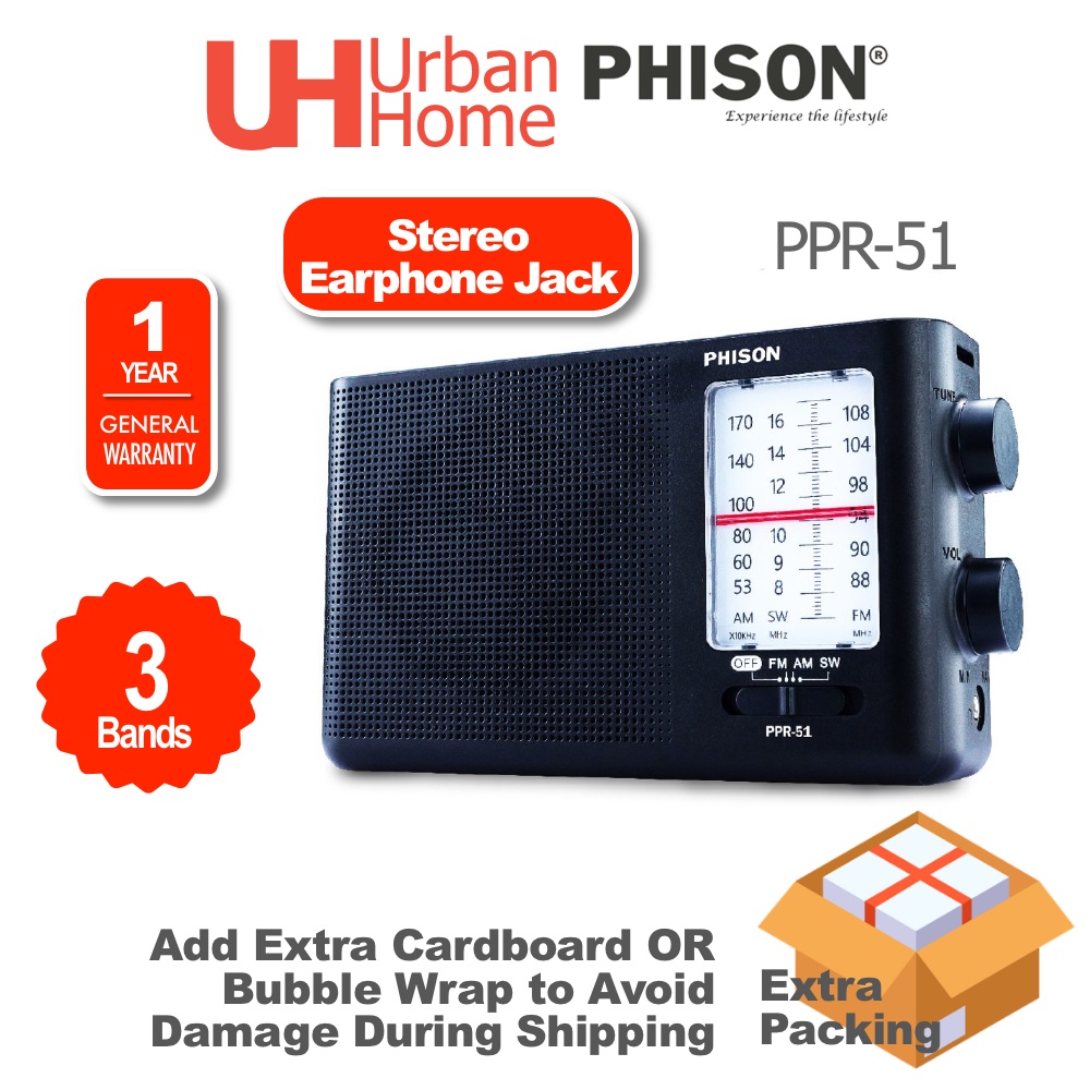 Phison 3 Band Portable Radio AM/FM PPR-51 | Shopee Malaysia