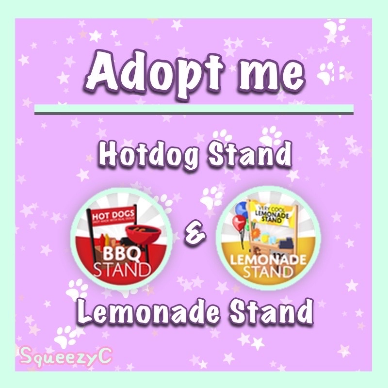 ROBLOX Adopt Me lemonade stand & BBQ stand | Shopee Malaysia