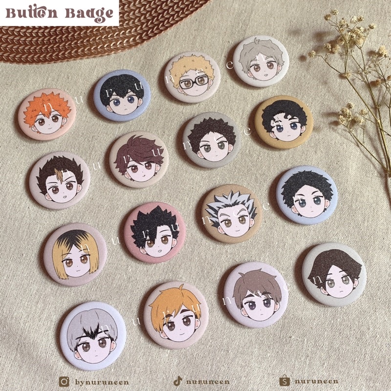 Haikyuu Button Badge by Nuruneen | Shopee Malaysia