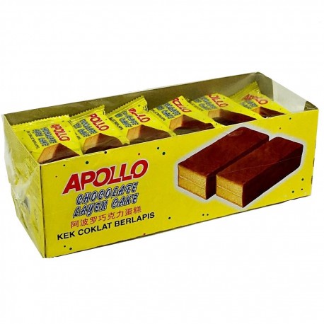 Apollo chocolate layer cake 24*18G | Shopee Malaysia