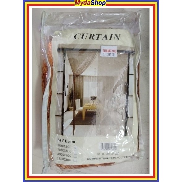 2 PCS Decorative BROWN & PINK Door String Curtain . Langsir Pintu ...