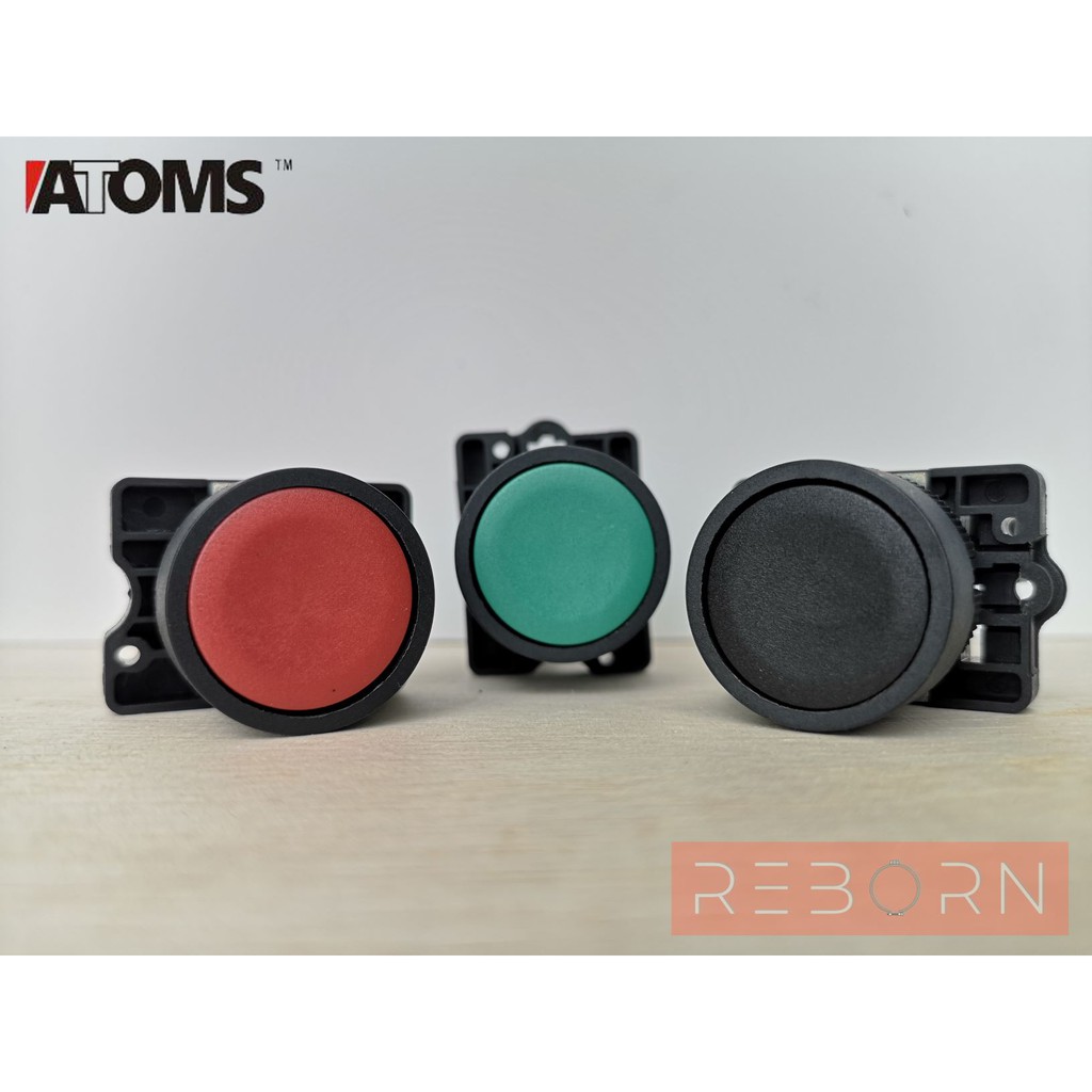 ATOMS XB2 22mm Flush Head Momentary Push Button [READY STOCK] | Shopee ...