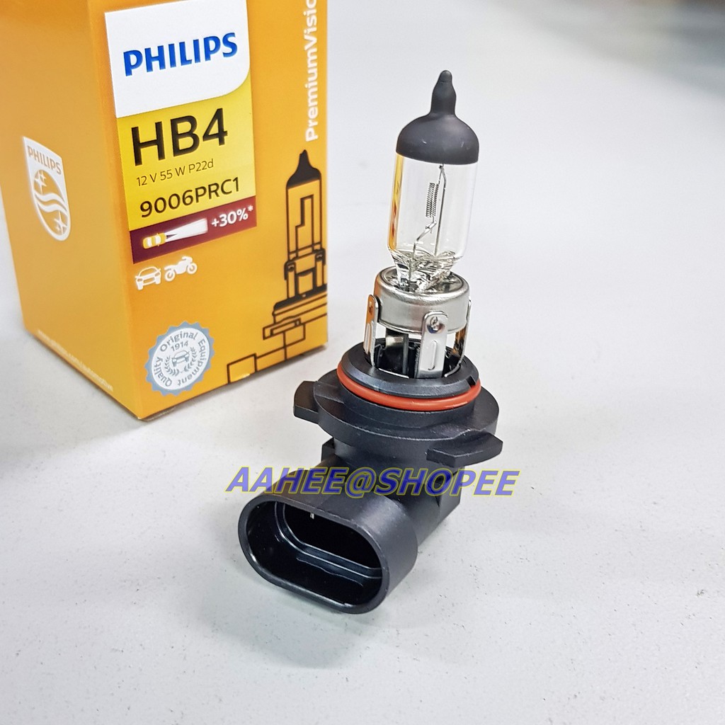 PHILIPS HB4 12V 55W +30% P22d 9006PRC1 Headlight Halogen Bulb | Shopee ...
