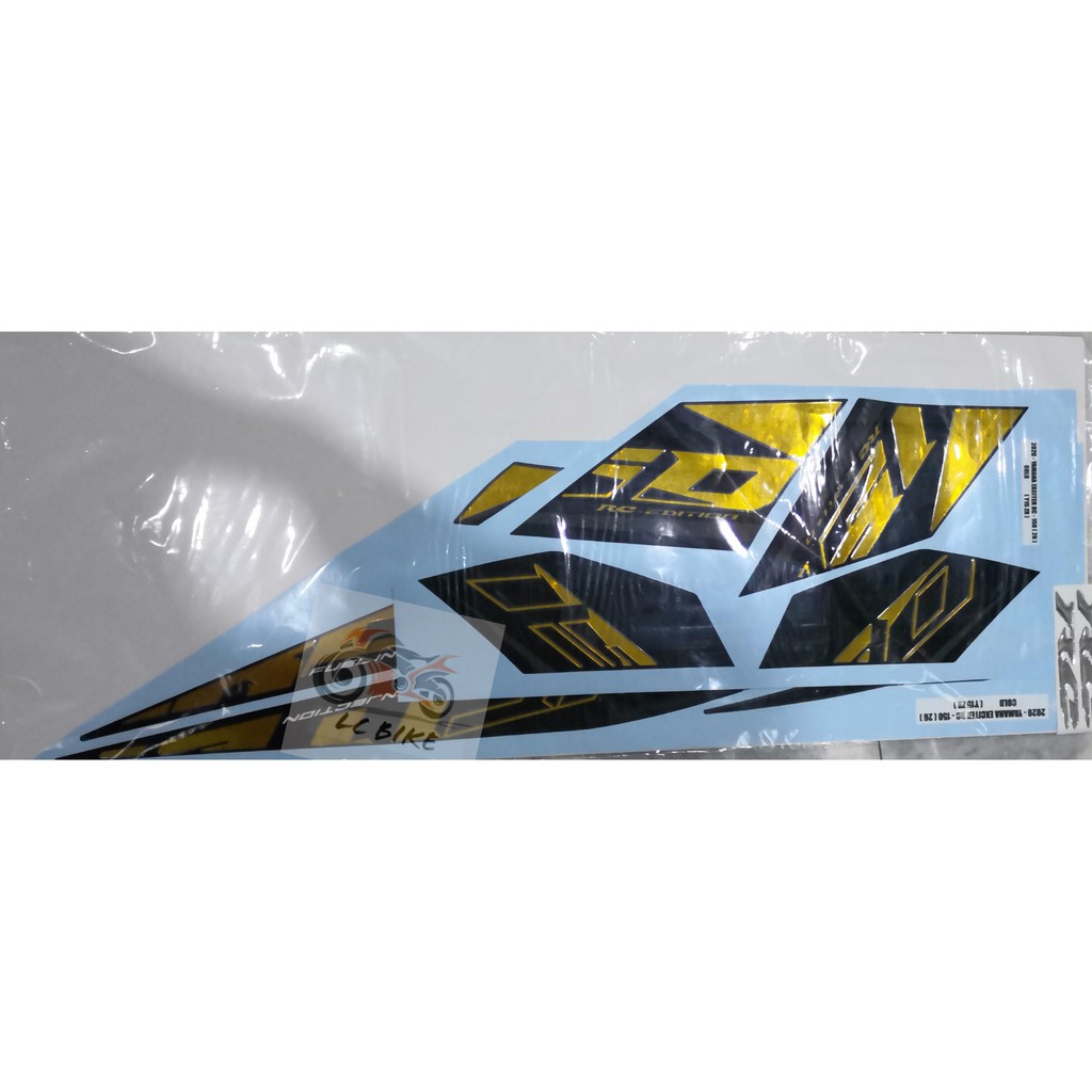 Y15ZR Y15 RC150 EXCITER 2020 BODY STICKER CHROME (GOLD REFLECTIVE ...