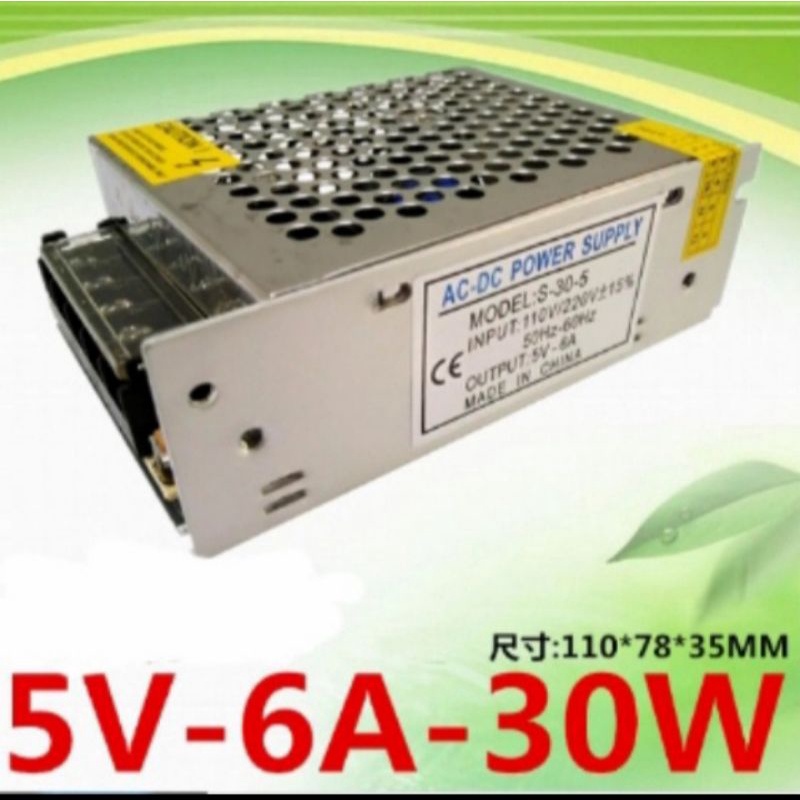 Psu 5V 6A power supply transformer switching LED power p10 ws2812b etc ...