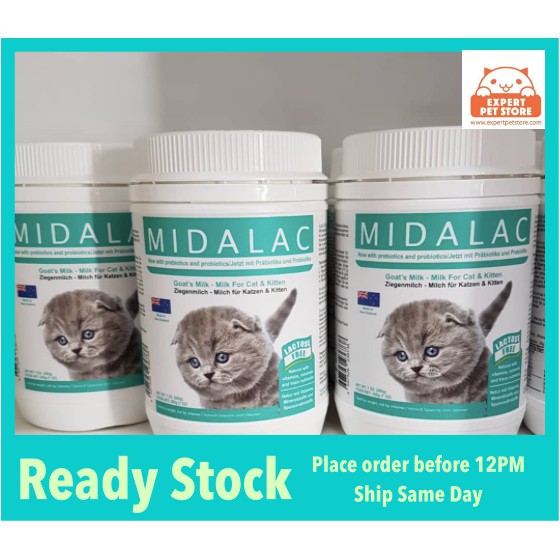 Midalac Goat Milk For Cat & Kitten (200g) (ORIGINAL) Susu Kucing ...
