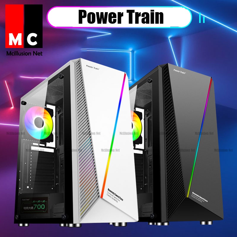 【Ready Stock】PowerTrain ATX/mATX/iTX PC Case Computer Desktop Gaming ...