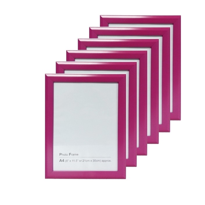 PREMO Colorful Photo Frame-A4-Pink (6pcs) | Shopee Malaysia