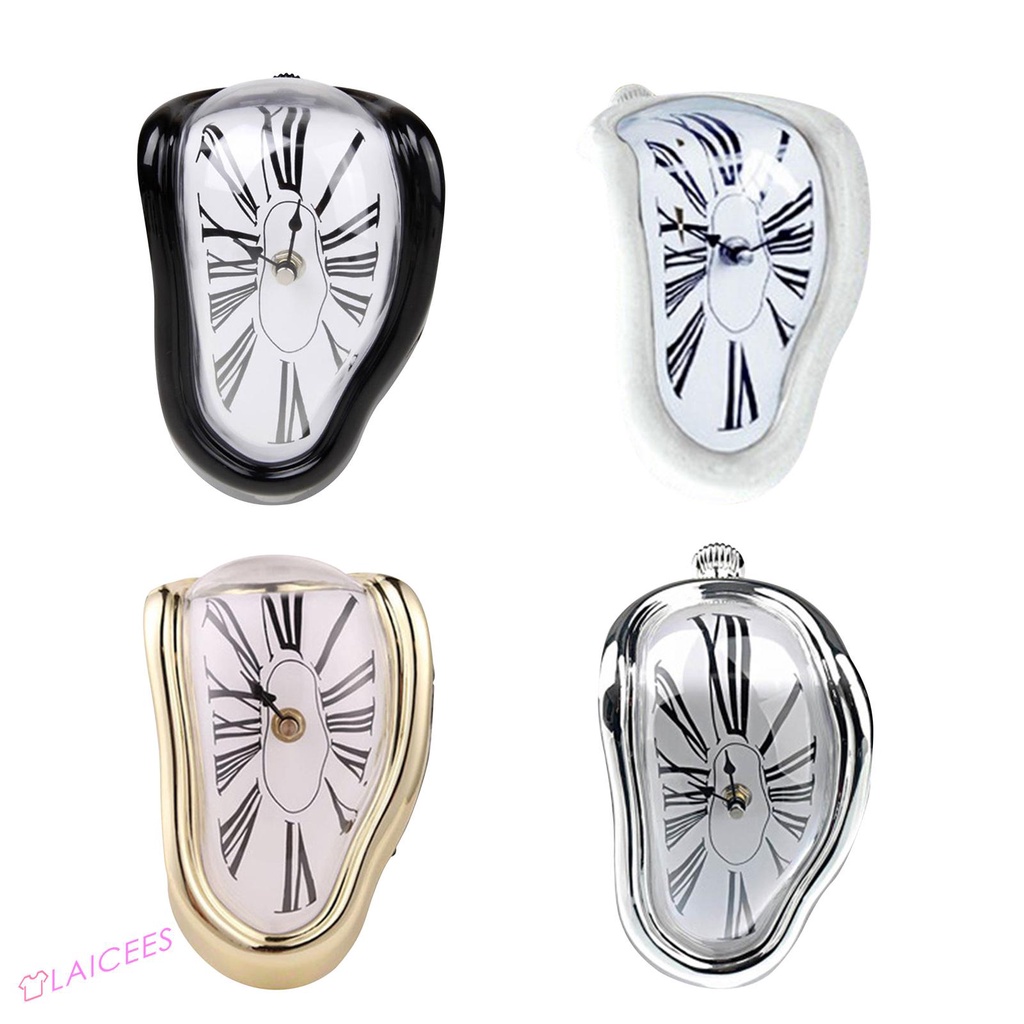 LAICEE Melting Clock Modern Surrealistic Shelf Decor Distorted Wall ...