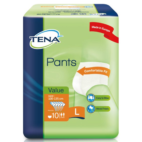 Tena Value Pants (M10 / L10) Adult Diapers | Shopee Malaysia