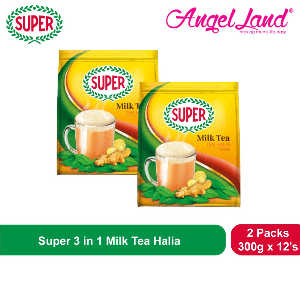 Super 3 in 1 Milk Tea 450g x25s / Teh Halia 300g x 12s - 2Packs ...