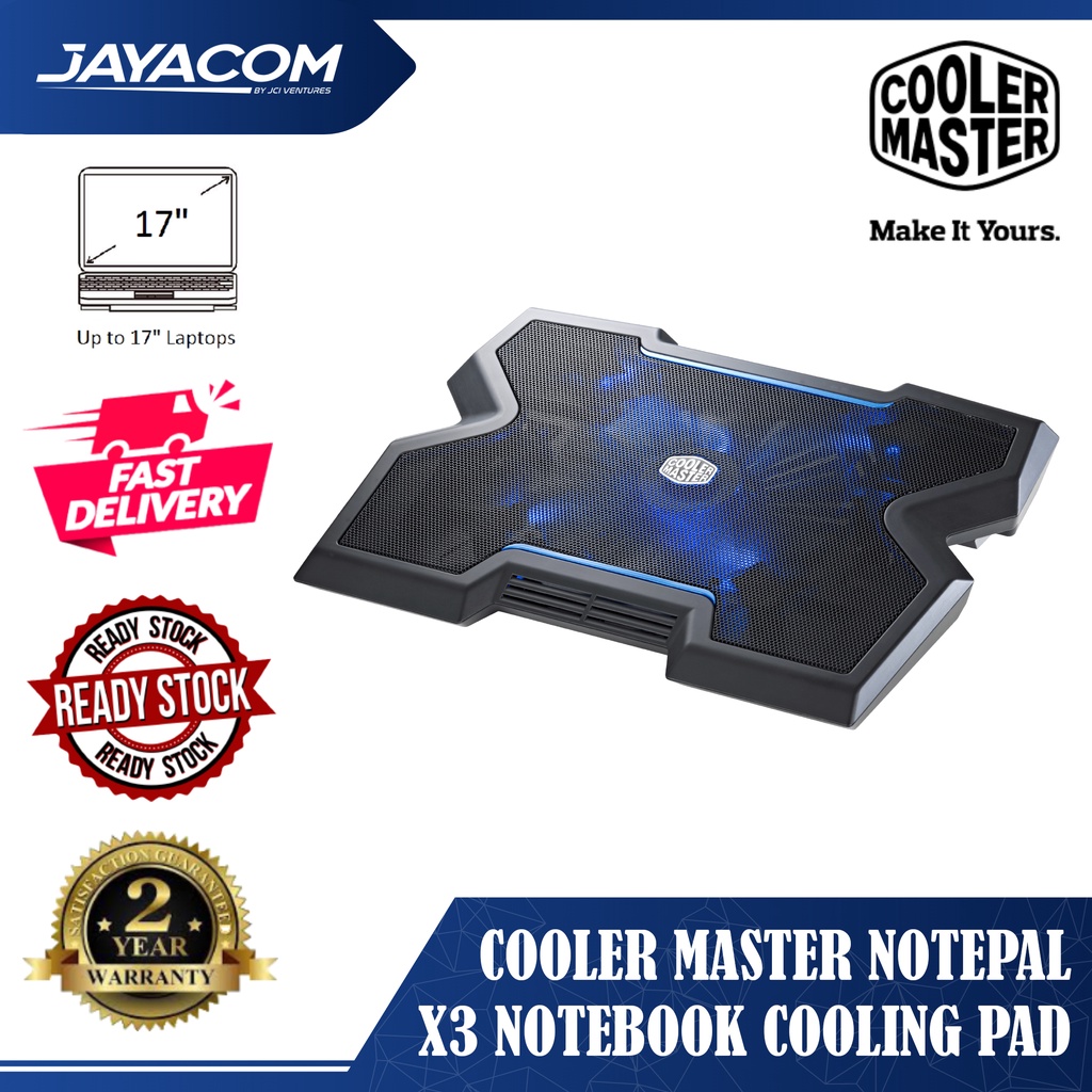 Cooler Master NOTEPAL X3 Notebook Cooling PAD | Shopee Malaysia