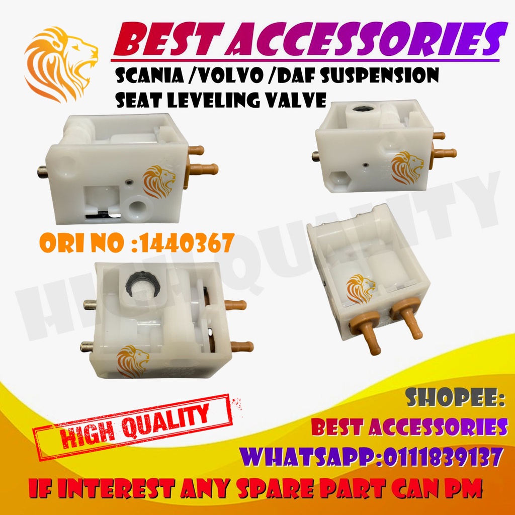 SCANIA / VOLVO / DAF SUSPENSION SEAT LEVELING VALVE ( ORI NO:1440367 ...