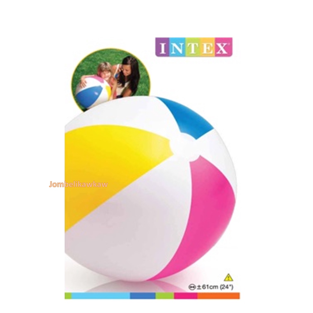 Intex Beach Ball Fun and Bright Ball | Shopee Malaysia