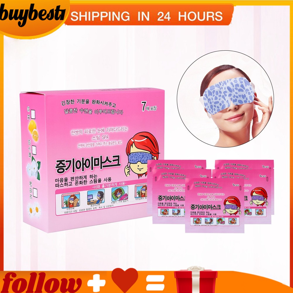 READY STOCK????7pcs Disposable Steam Eye Mask Warming Sleep | Shopee ...