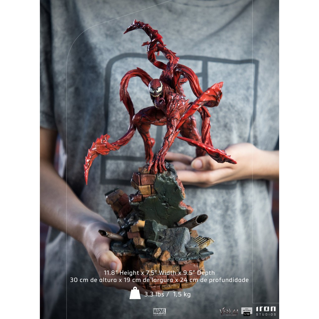 [Ready Stock] Iron Studios - Venom 2: Let There Be Carnage - BDS Art Scale 1/10 - Carnage ...
