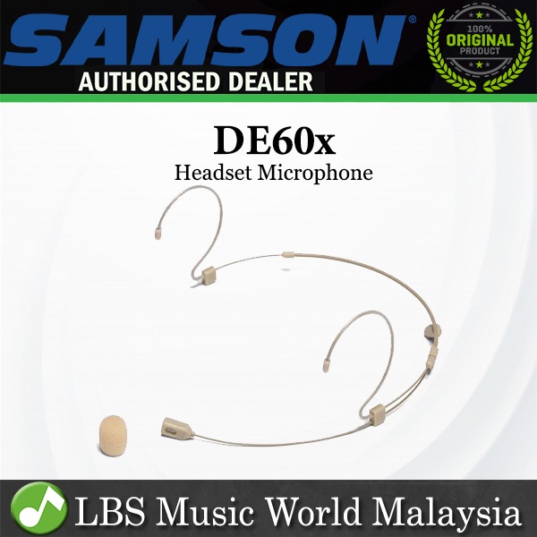Samson DE60x Unidirectional Headset Microphone with Miniature Condenser ...