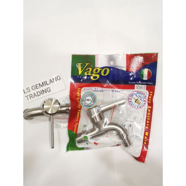 ORIGINAL VAGO ITALY PREMIUM SUS BIT TAP QUALITY STAINLESS STEEL WATER ...