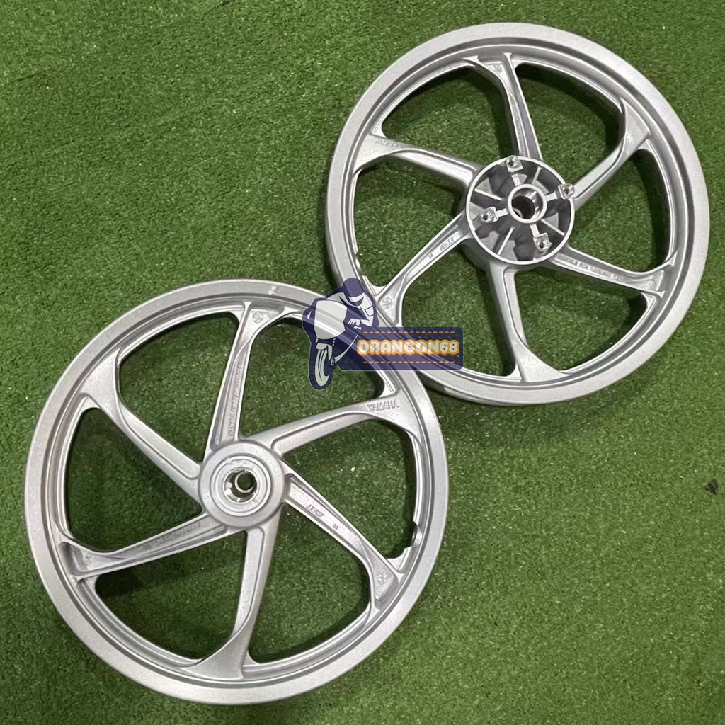 100% ORIGINAL YAMAHA 5XK Y125ZR Y125Z Sportrim Cast Wheel Sport Rim Sport Rim 6 Batang (Blue ...