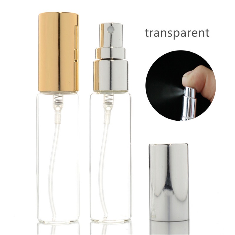 5ml/10ml Mini Perfume Spray Flacon Clean Thin Glass Sample Atomizer ...