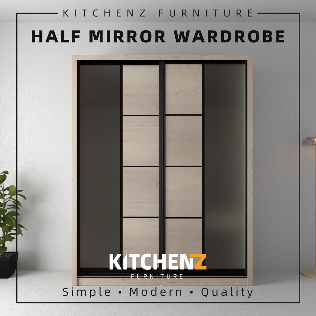 [FREE Shipping & FREE Installation] KitchenZ Natural Oak Sliding ...