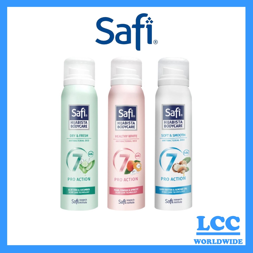 SAFI Hijabista Bodycare Antibacterial Deodorant Spray 150ml | Shopee ...