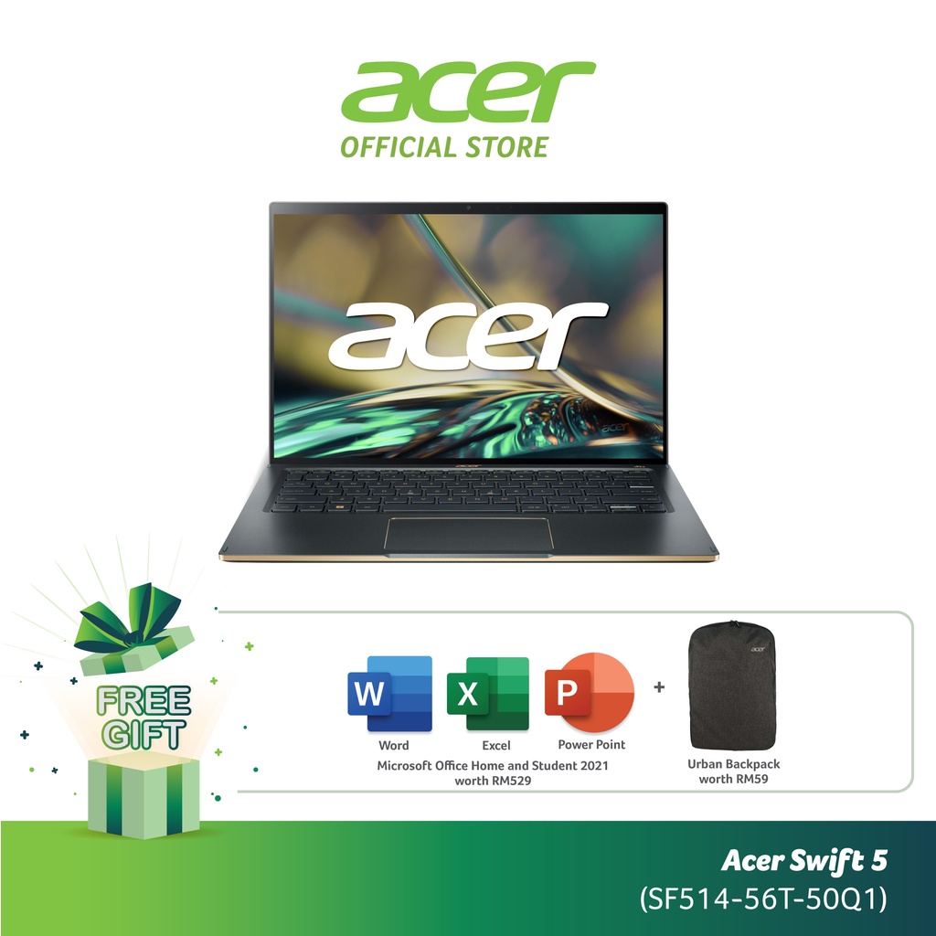 Acer Swift 5 Intel Evo Core Laptop (SF514-56T-71Q8 & SF514-56T-71RH Intel i7/ SF514-56T-50Q1 ...