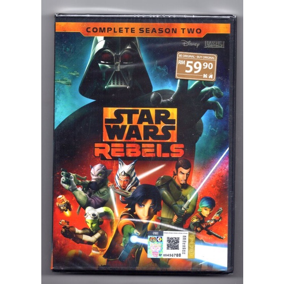 STAR WARS : REBELS - COMPLETE SEASON TWO (DVD ORIGINAL) | Shopee Malaysia