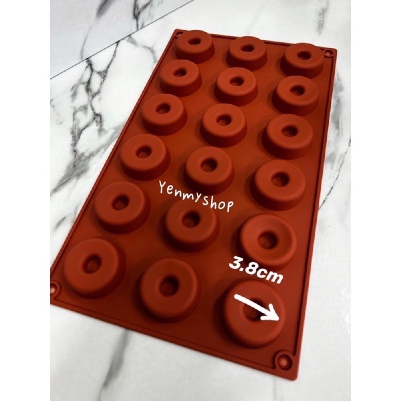 Acuan Silicone 6cavity /8cavity /18cavity Donut mould / Acuan donat ...