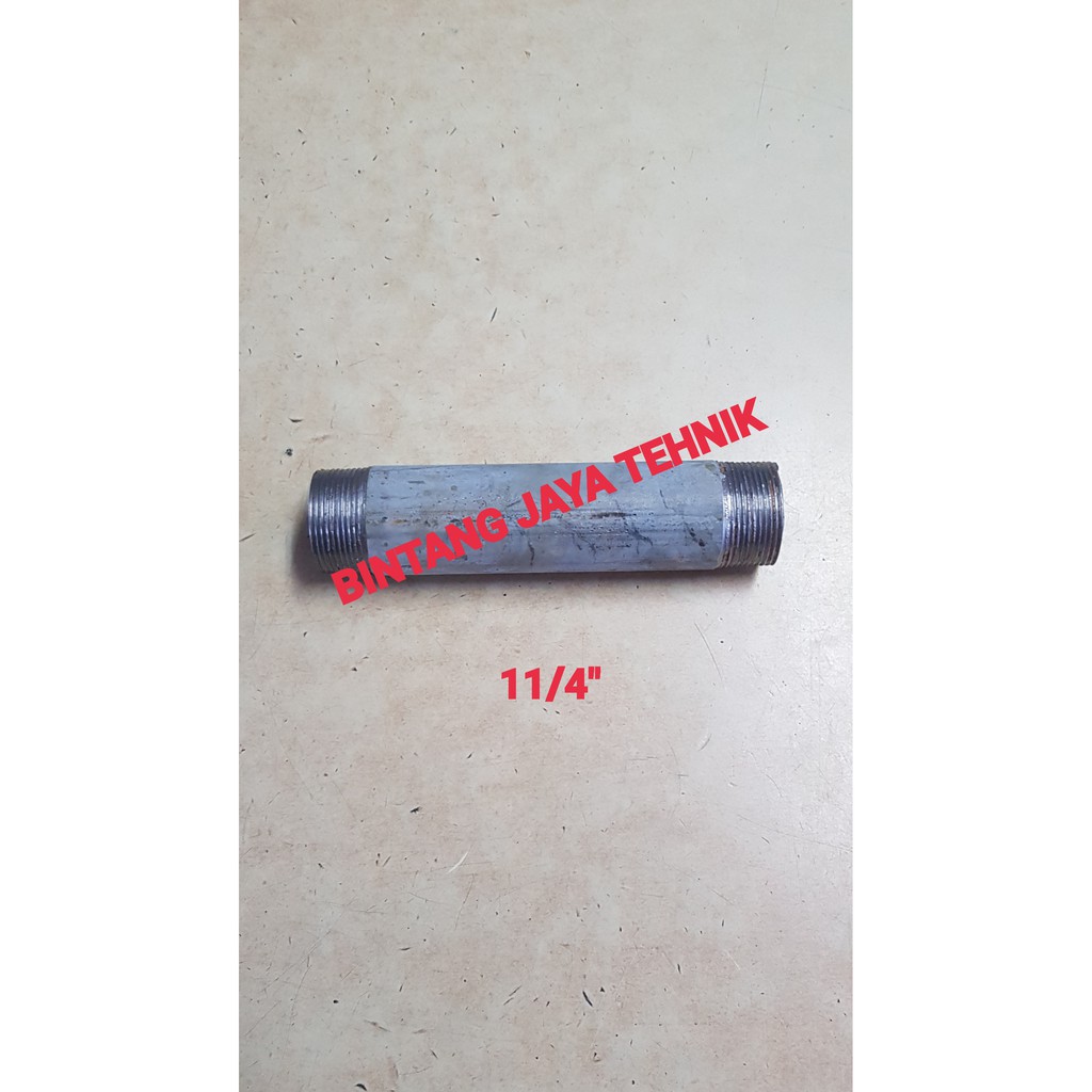 Rabbit PIPE 11/4" 100cm GALVANIZED / NEEPLE PIPE 11/4" 100cm GALVANIZED ...