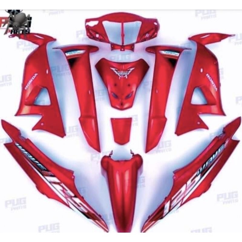 BODY COVER HONDA W100R THAILOOK WAVE I FULL SET SIAP TAMPAL STICKER ...
