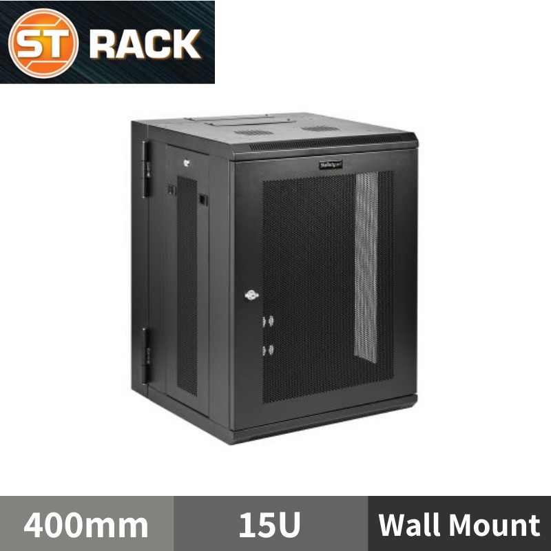 ST RACK WM1564 Wall Mount Rack Enclosure 19'' - 400mm DEPTH (15U ...
