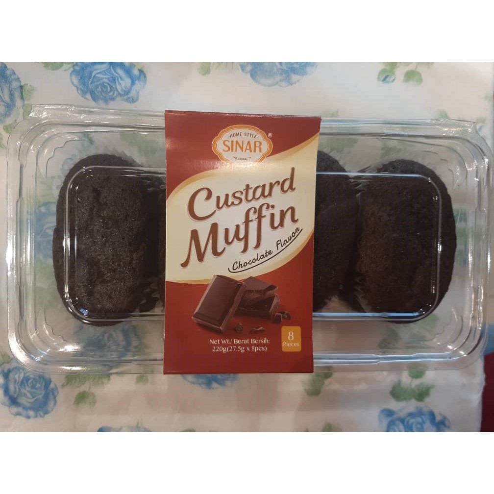 Sinar-Custard Muffin-Chocolate Flavour 8 Pieces/Sinar-Custard Muffin ...